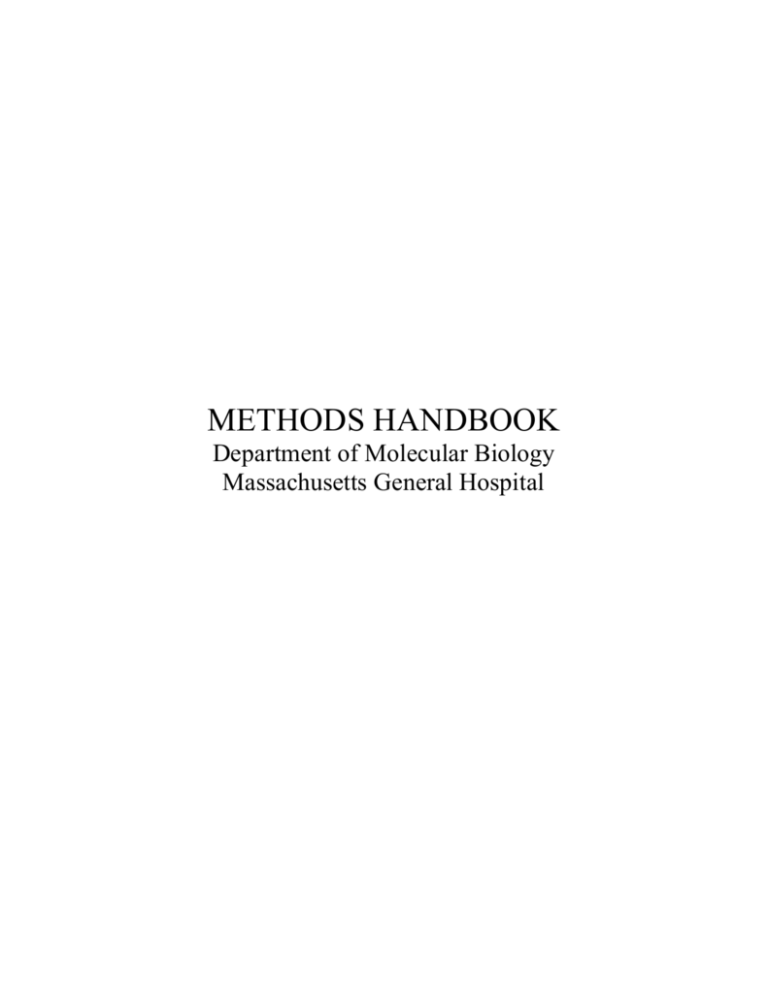 METHODS HANDBOOK