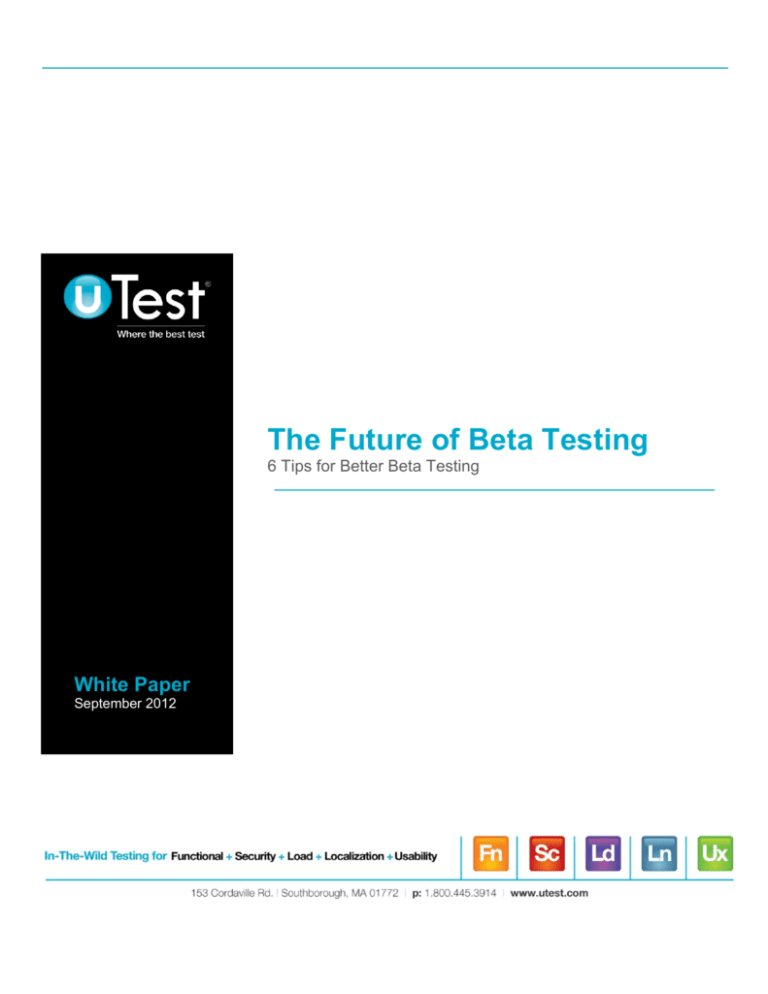 The Future of Beta Testing