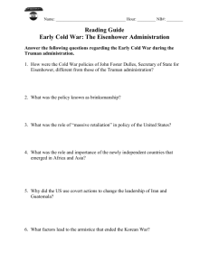Eisenhower and the Cold War