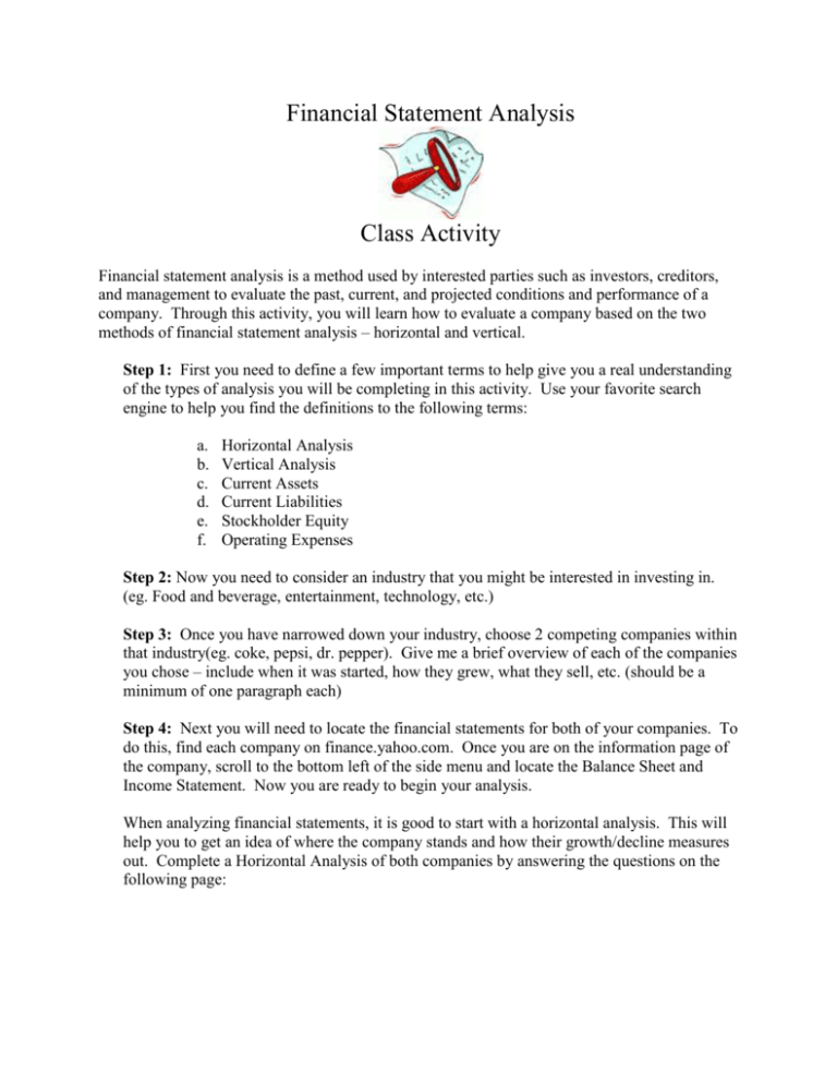 Financial Statement Analysis financial-statement-analysis