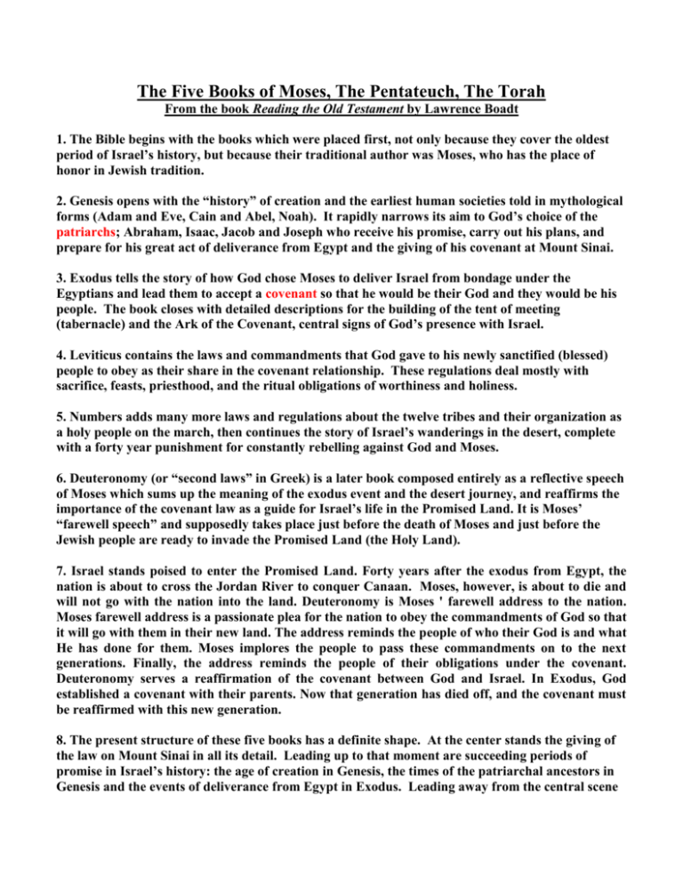 The Five Books of Moses, The Pentateuch, The Torah