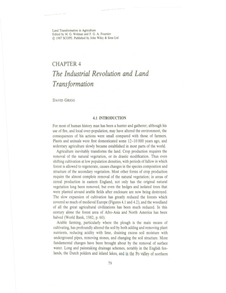 4. The Industrial Revolution and Land Transformation