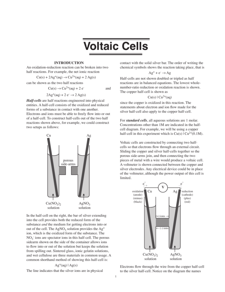 Voltaic Cells