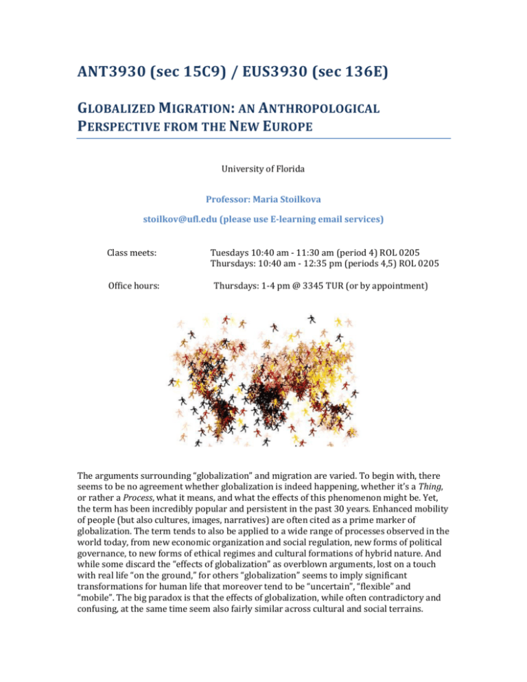 Anthropology of Migrations through Europe Anthropology of Migrations through Europe