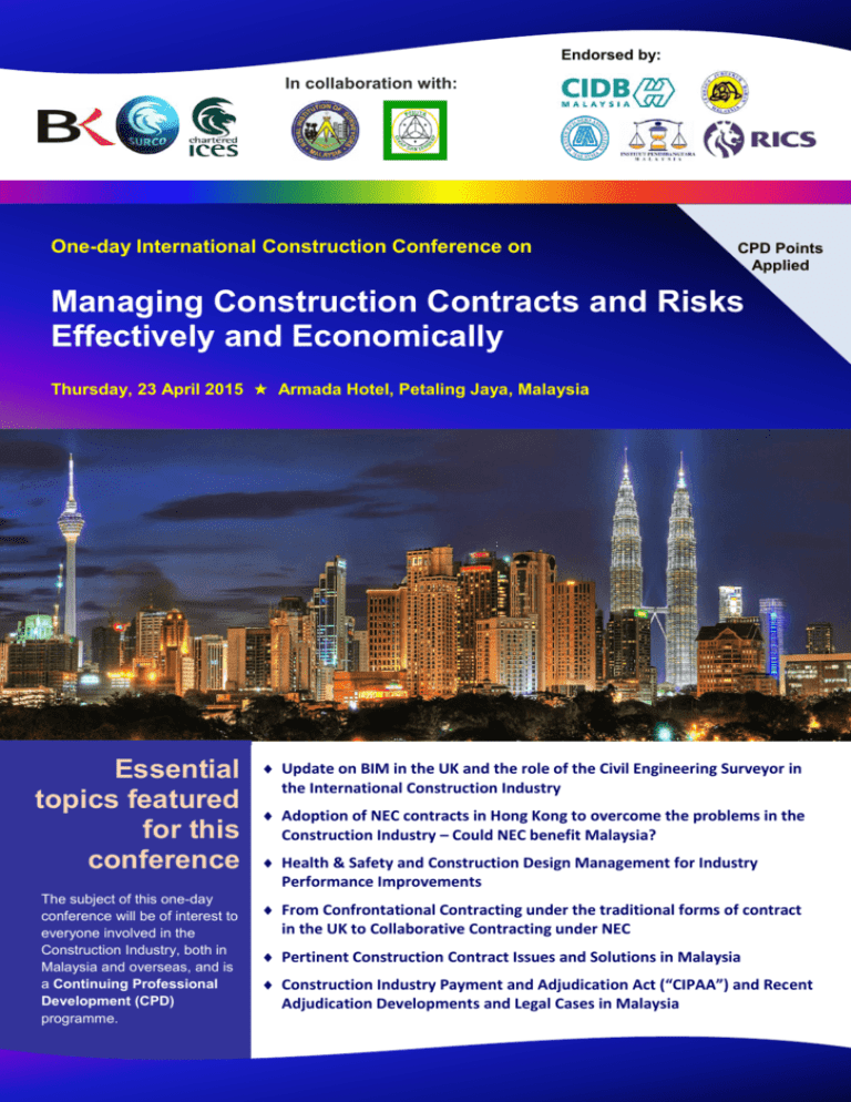Managing Construction Contracts and Risks Effectively and