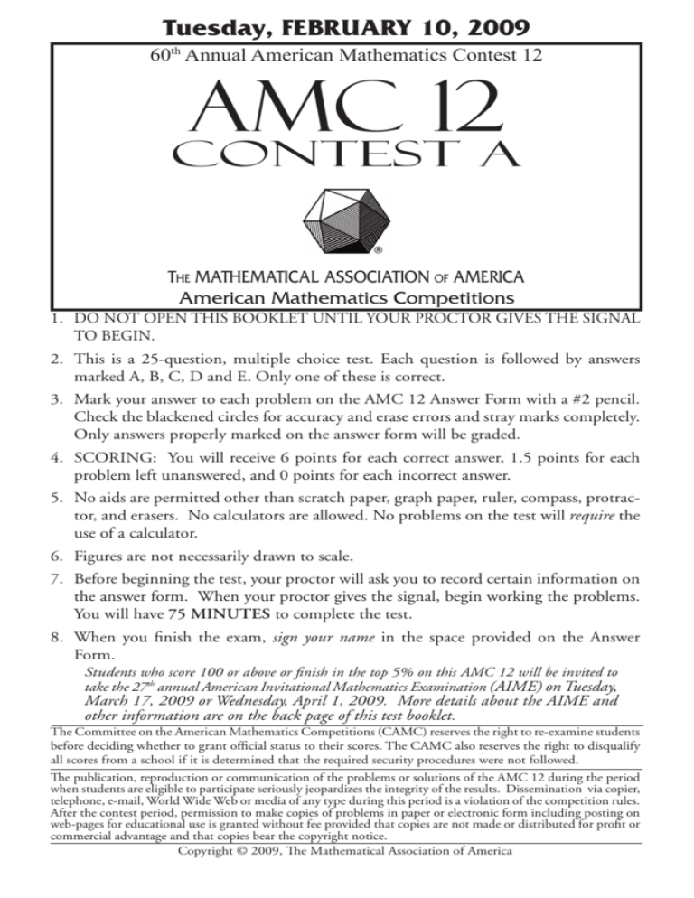 AMC 12 - SLC Home Page