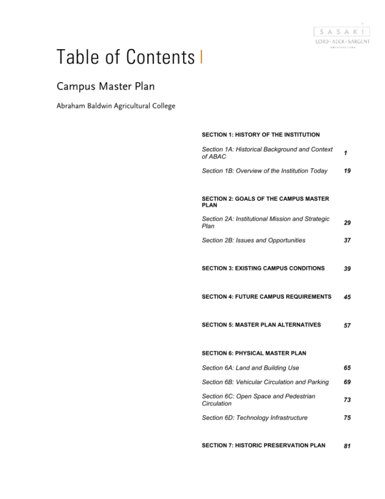 Campus Master Plan - University System of Georgia