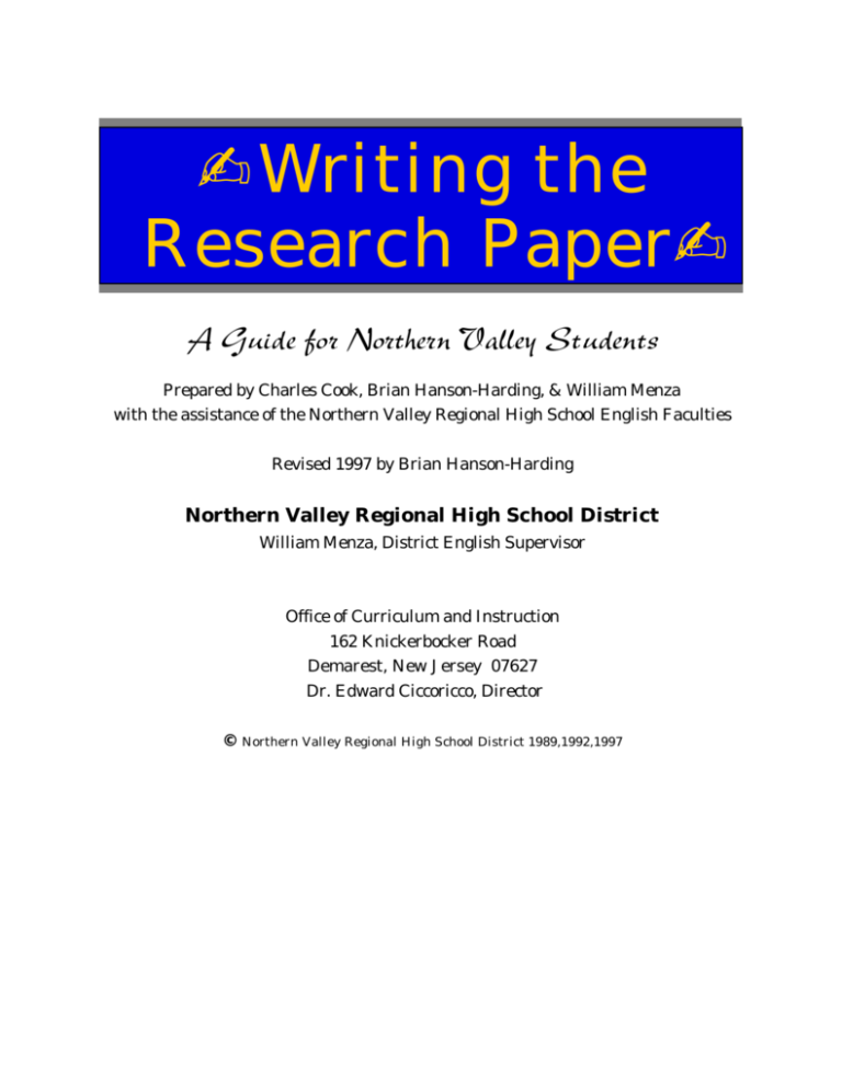 Research Paper Guide