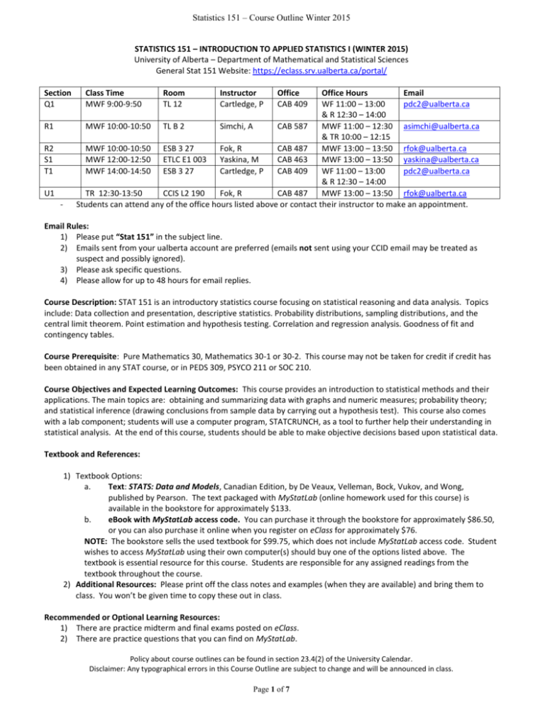 Computing Science - University of Alberta