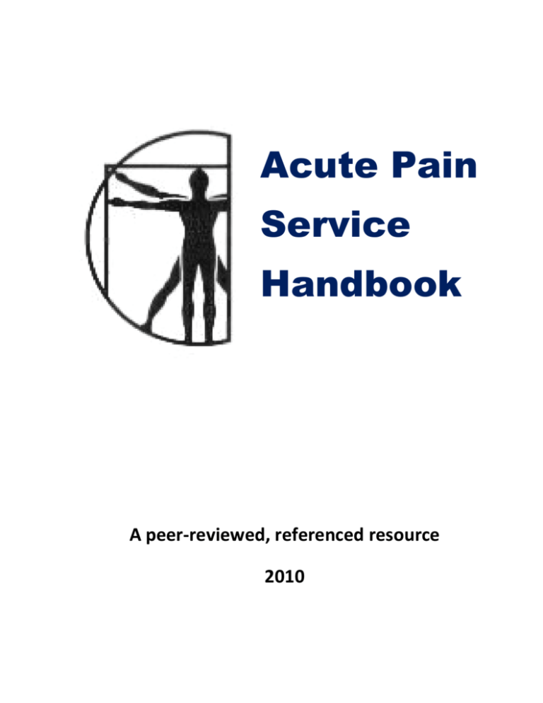 Acute Pain Service Handbook