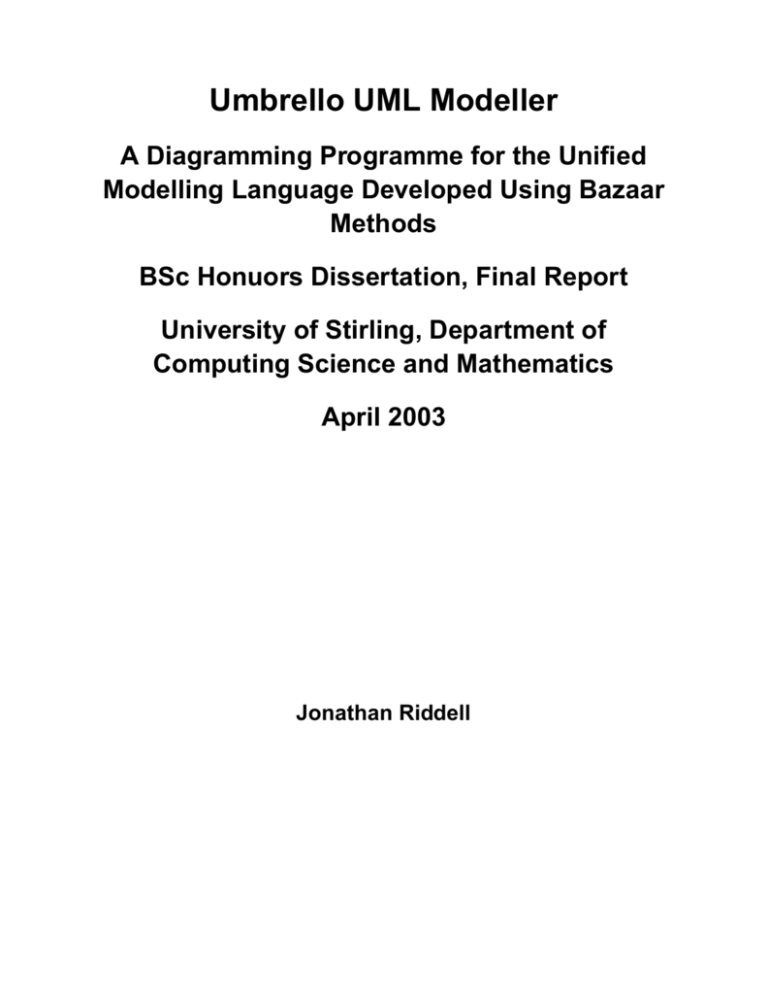 Umbrello UML Modeller