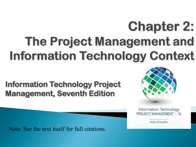 Information Technology Project Management