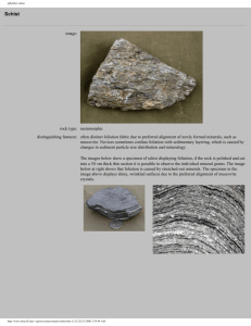 Metamorphic Rocks