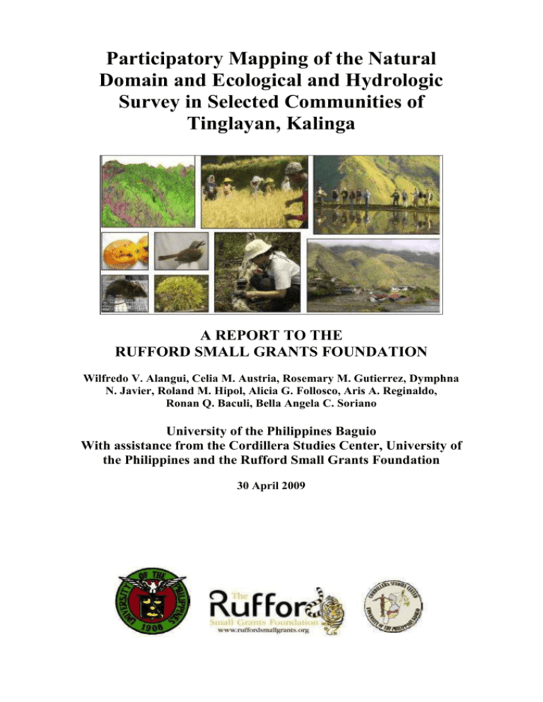 Detailed Final Report - The Rufford Foundation