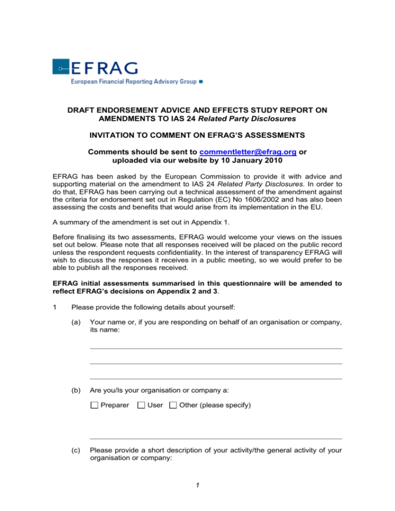 EFRAGs DRAFT Invitation To Comment On IAS 24 Related Party efrags-draft-invitation-to-comment-on-ias-24-related-party
