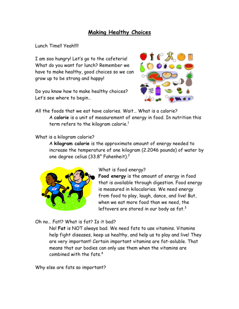 Making Healthy Choices