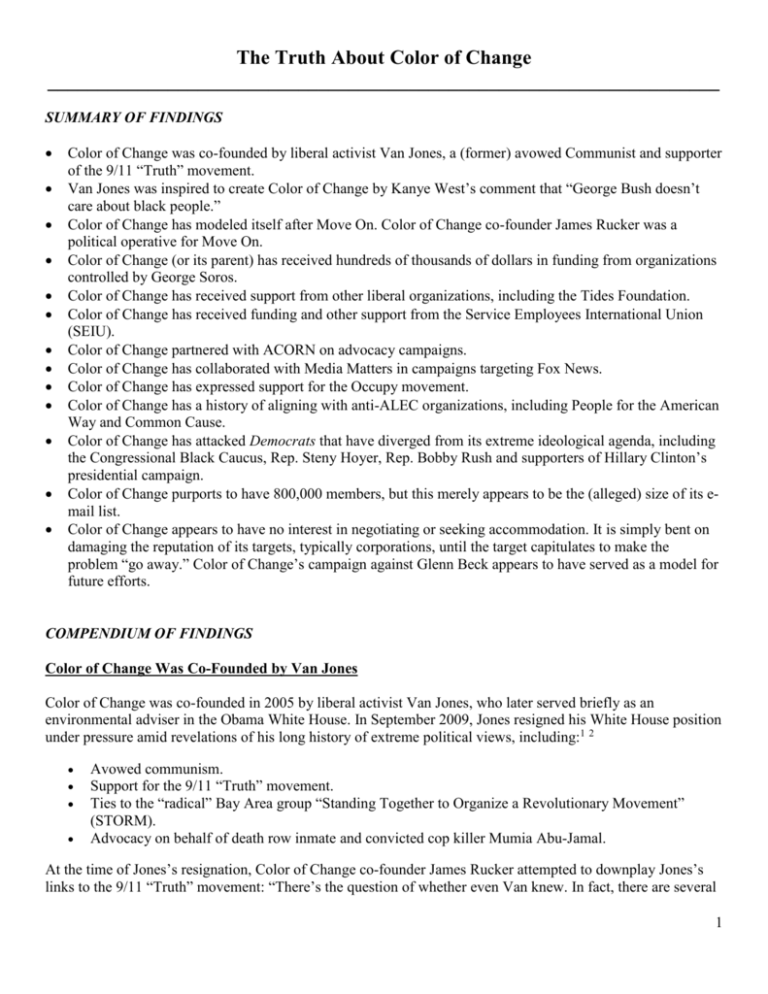 The Truth About Color of Change