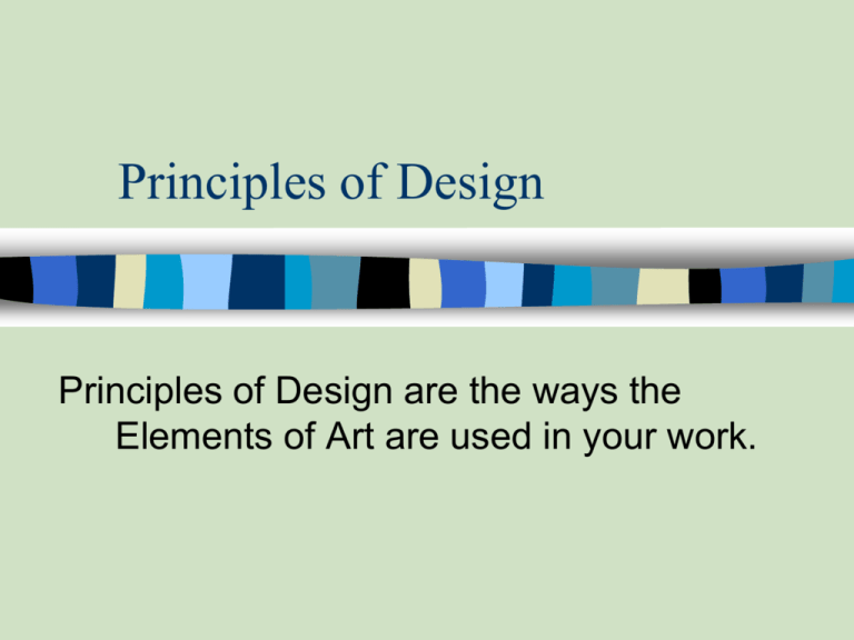 Principles of Design