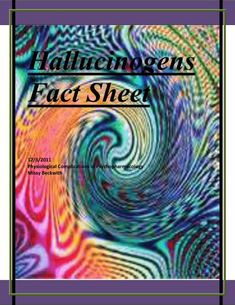 Hallucinogens Fact Sheet