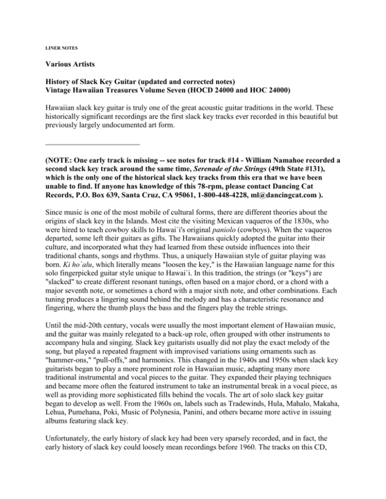 Read Liner Notes Here