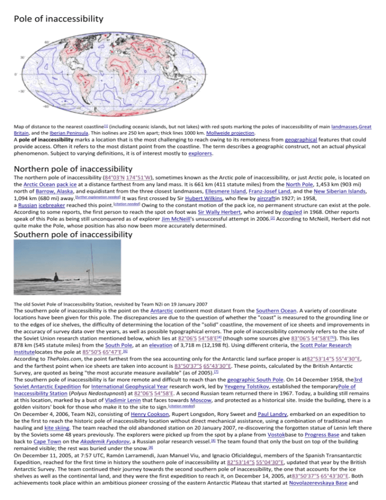 Pole of inaccessibility Handout