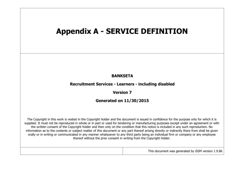Template Service Definition template-service-definition