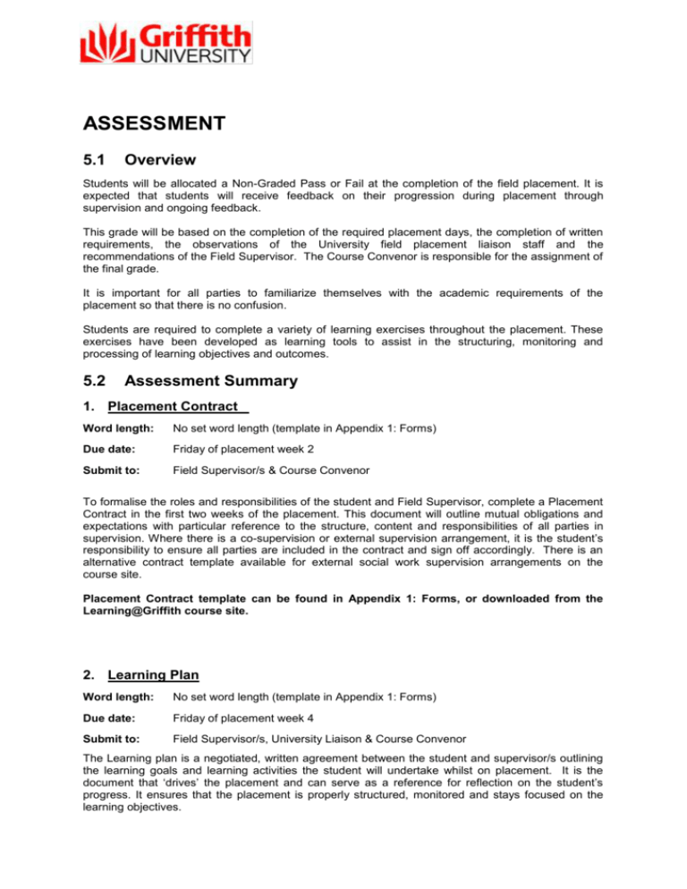 Assessment - Griffith University