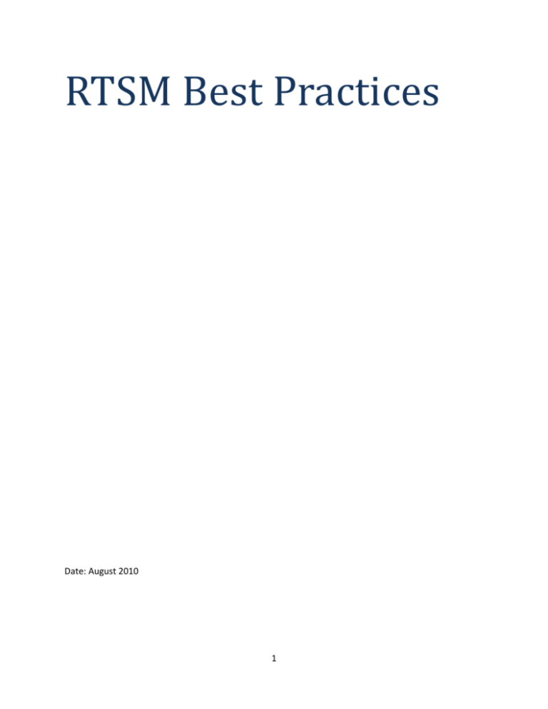 RTSM Best