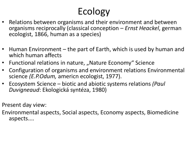 Human Ecology