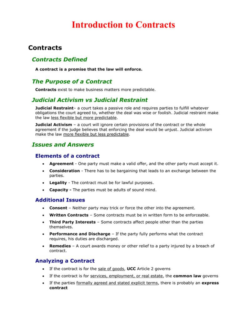Contract Law: Intro, Elements, Types & Remedies