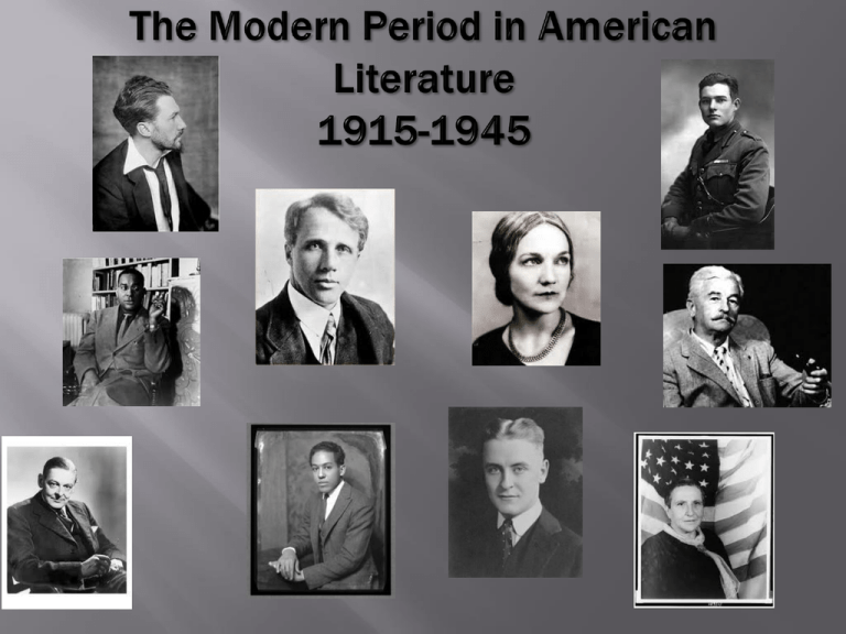 Modernism in American Literature: Presentation Overview