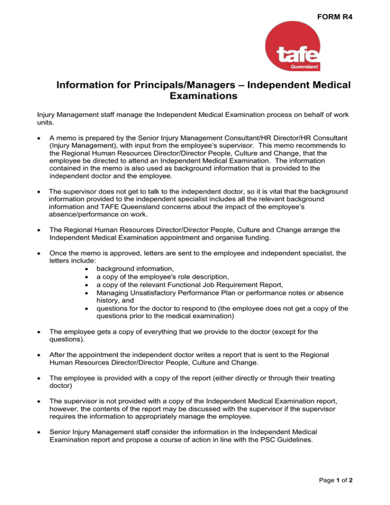 Independent Medical Examinations