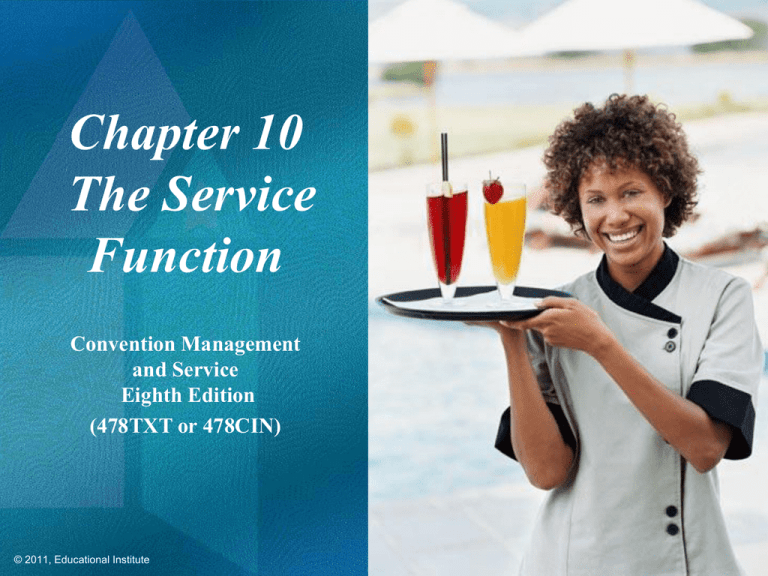 Convention Service Management: CSM Roles & Responsibilities