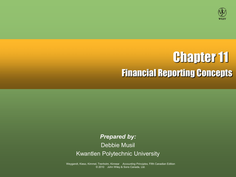 Accounting Principles, 5th Cdn. Edition