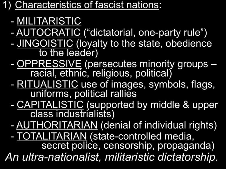 Fascism: Characteristics, Rise, and Examples