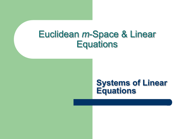 Geometry of R2 and R3
