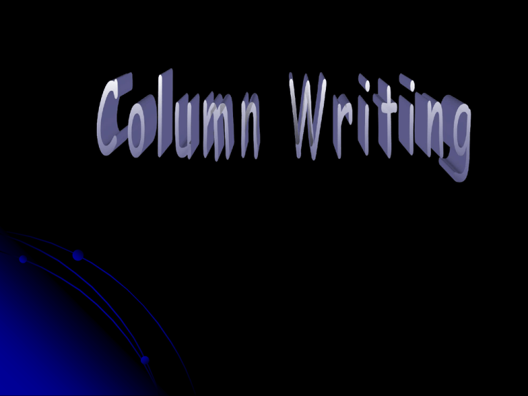 Column Writing: Types, Structure, and Rules