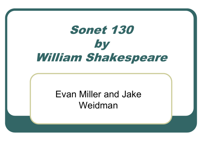 Shakespeare's Sonnet 130 Analysis: Form & Interpretation