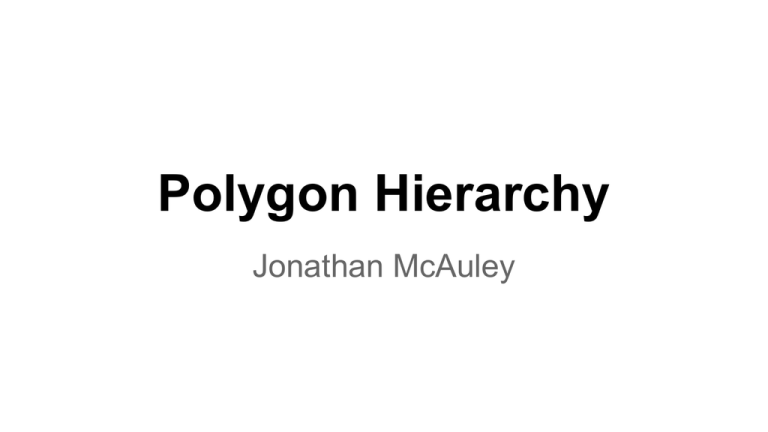 Polygon Hierarchy: Definitions and Examples