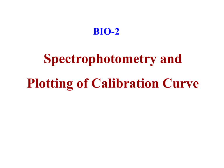 Spectrophotometry & Calibration Curve: Lab Guide