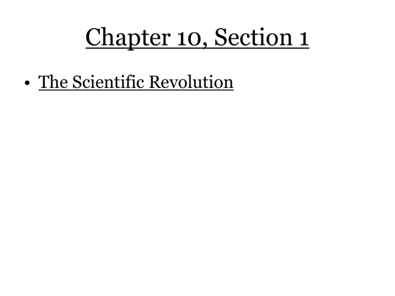 Scientific Revolution & Enlightenment: Notes
