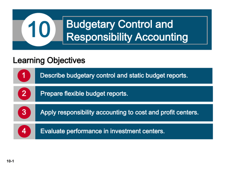 Budgetary Control and Responsibility Accounting