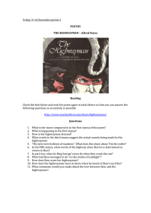 The Highwayman Poem Worksheet: Comprehension & Analysis