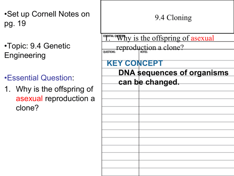 9.4 Genetic Engineering