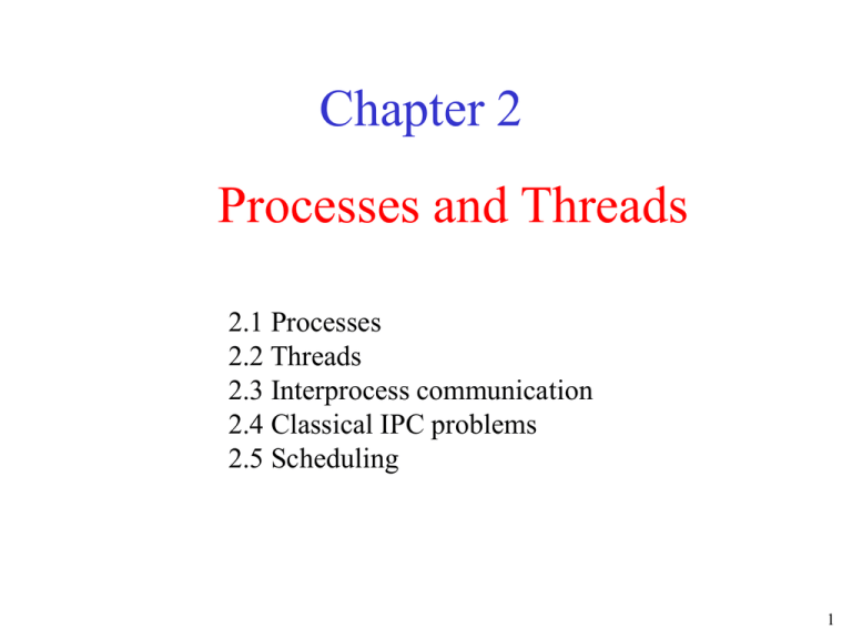Processes and Threads