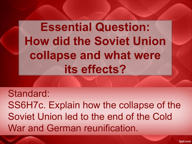 Collapse of the Soviet Union PPT