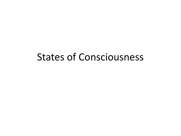 States of Consciousness