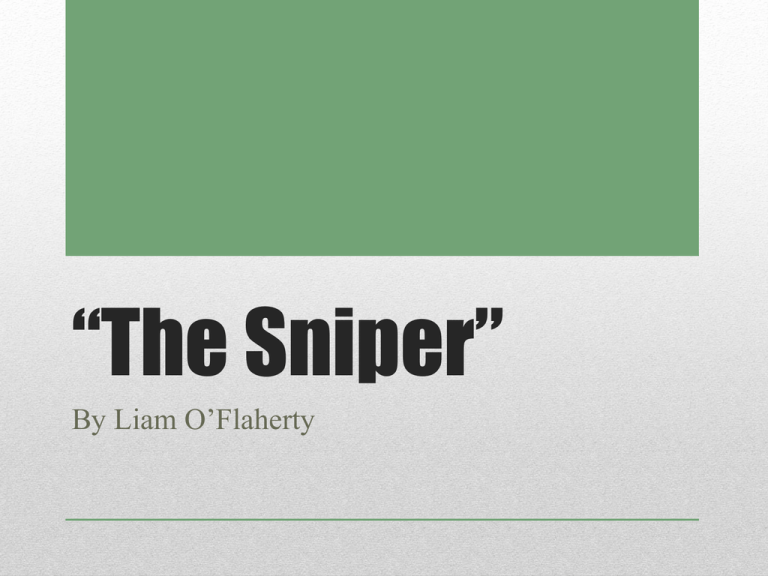 "The Sniper" Analysis: Liam O'Flaherty - Literary Elements