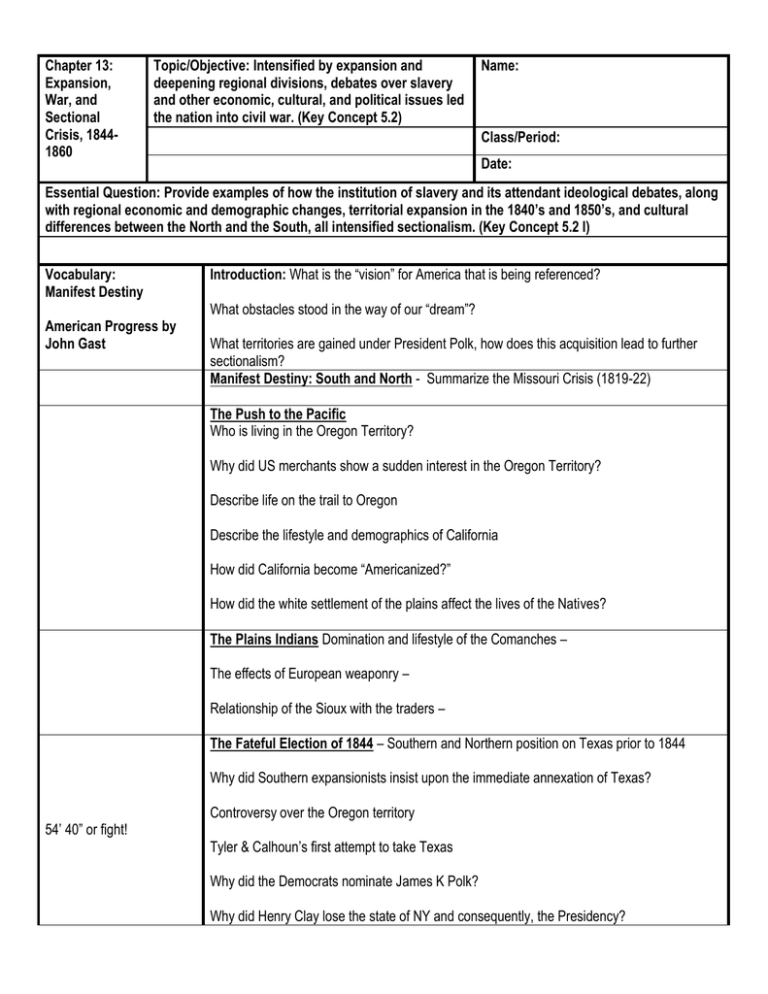 Chapter 13 Reading Guide