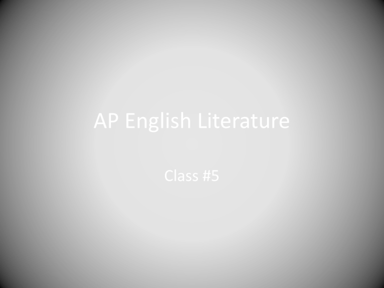 AP English Literature